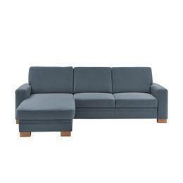 meinSofa Ecksofa Uli-S ¦ blau ¦ Maße (cm): B: 270 H: 90 T: 258