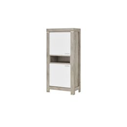 U.N.O uno Highboard Porto ¦ weiß ¦ Maße (cm): B: 76 H: 160 T: 42