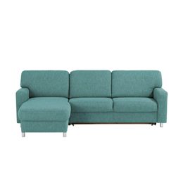 Smart Ecksofa Valencia ¦ türkis/petrol ¦ Maße (cm): B: 267 H: 90 T: