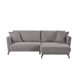 bobb Ecksofa Yolanda ¦ grau ¦ Maße (cm): B: 257 H: 94 T: 174