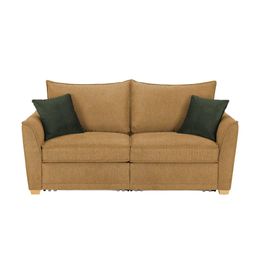 Höffner Einzelsofa Polly de Luxe ¦ gelb ¦ Maße (cm): B: 201 H: 95 T: 104