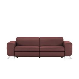 JOOP! Ledersofa 8151 ¦ rot ¦ Maße (cm): B: 238 H: 74 T: 111