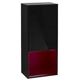 Villeroy & Boch Villeroy und Boch Finion Seitenschrank G550HBPH 41,8cm, rechts, Emotion, Regal unten Peony Matt, Glossy Black Lacquer