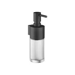 Dornbracht Spender 83435970-33 Wandmodell, Flasche aus Kristallglas, matt, Schwarz matt