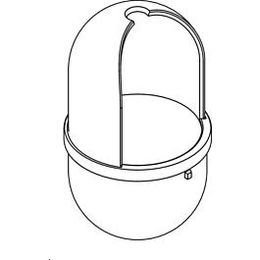 HEWI 477 Toilettenbürstenbehälter 6855399 matt, für WC-Bürstengarnitur 477.20.100, reinweiß