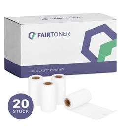 FairToner Kassenrollen 20x 80mm x 80m x 12mm 76mm