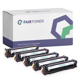 FairToner 5er Multipack Set kompatibel f&uuml;r HP W2210X-W2213X Color LaserJet Pro MFP M 282 nw Toner