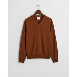 Gant Superfine Lambswool V-Neck Pullover