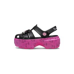 Crocs Sandale Damen Gr&ouml;&szlig;e 37/38 pink / schwarz / wei&szlig;