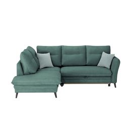 Höffner Ecksofa Wilma ¦ grün ¦ Maße (cm): B: 245 H: 95 T: 203