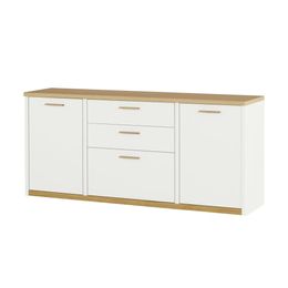 Wohnwert Sideboard Libro plus ¦ weiß ¦ Maße (cm): B: 175 H: 78 T: 41