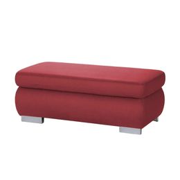 Lounge Collection XXL-Hocker Kathrin ¦ rot ¦ Maße (cm): B: 129 H: 47