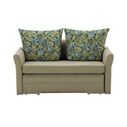 Höffner Schlafsofa City ¦ grün ¦ Maße (cm): B: 146 H: 91 T: 95