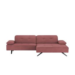 JOOP! Ecksofa 8111 Square ¦ rot ¦ Maße (cm): B: 282 H: 78 T: 229