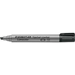 Staedtler Flipchartmarker Lumocolor schwarz, 2-5 mm, Keilspitze