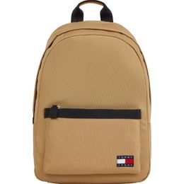 Rucksack Tommy Jeans "Men TJM ESSENTIAL D. DOME BACKPACK Backpacks" Gr. B/H/T: 30cm x 44cm x 14cm, goldfarben (bronze twist) Rucksäcke Freizeitrucksack Cityrucksack