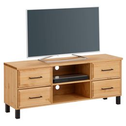 TV-Board Home Affaire "Kemi" Sideboards Gr. B/H/T: 130 cm x 54 cm x 37 cm, 4, beige (natur) Breite 130 cm, aus massiver Kiefer, FSC