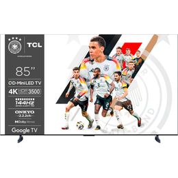 F (A bis G) TCL Mini-LED-Fernseher Fernseher schwarz