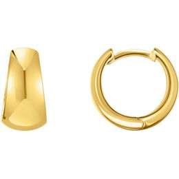 Paar Creolen Thomas Sabo "Schmuck Silber 925 Ohrringe Trapezform, CR740-001, CR740-413" Gr. Silber 925 (Sterlingsilber), goldfarben (gelbgoldfarben) Damen