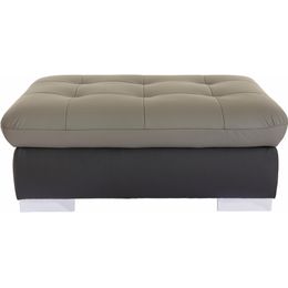 Sit & More Hocker SIT & MORE "Palomino" Gr. B/H/T: 100cm x 41cm x 64cm, Kunstleder SOFTLUX-NaturLEDER, grau (fango/delfin) mit Stauraum