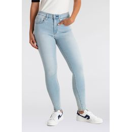 Levi's Skinny-fit-Jeans LEVI'S "721 High rise skinny" Gr. 27, Länge 28, blau (cool night's breeze) Damen Jeans mit hohem Bund