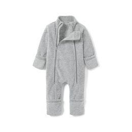 Tchibo Baby-Fleece-Einteiler - Grau/Meliert - Kinder - Gr.: 50/56