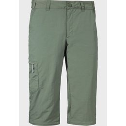 Schöffel 3/4-Hose SCHÖFFEL "Pants Springdale1" Gr. 48, Normalgrößen, grün (6970, grün), Herren, Oberstoff: 100% Nylon, Hosen