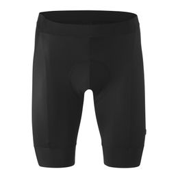 Fahrradhose Gonso "Essential Shorts Kit M" Gr. L, Normalgrößen, schwarz Herren Hosen Rennradhose mit Sitzpolster, kurze moderne Radhose, Tight Fit