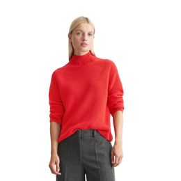 Marc O'Polo Strickpullover MARC O'POLO "aus Organic Cotton" Gr. M, rot Damen Pullover