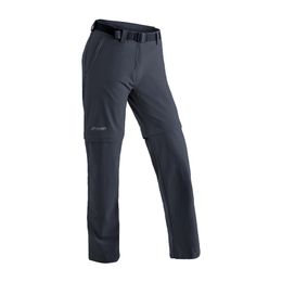 Funktionshose Maier Sports "Nata 2" Gr. 34, Normalgrößen, blau (dunkelblau) Damen Hosen Wanderhose, zipp-off Outdoor-Hose, 3 Taschen, Regular Fit