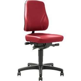 bimos Drehstuhl All-In-One Trend 9633, mit Rollen, Kunstleder, Skai rot