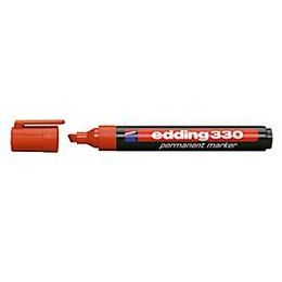 Edding Permanent Marker 330, mit Keilspitze, 1-5 mm, 1 Stück, rot