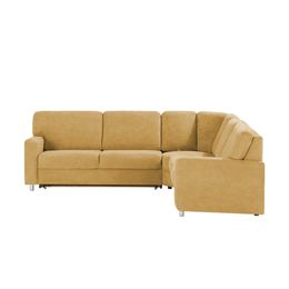 Smart Ecksofa Valencia ¦ gelb ¦ Maße (cm): B: 266 H: 90 T: 236