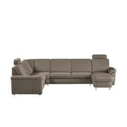 meinSofa Wohnlandschaft Mikrofaser Rita ¦ grau ¦ Maße (cm): B: 330 H: