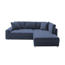 bobb Ecksofa Arissa de Luxe ¦ blau ¦ Maße (cm): B: 265 H: 84 T: 215