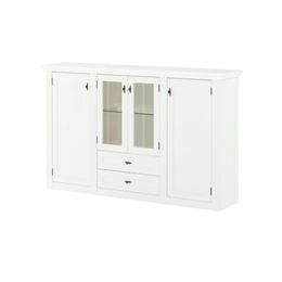 maison bleue Highboard Petit Chalet ¦ weiß ¦ Maße (cm): B: 192 H: 11