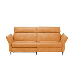 Hukla Sofa 3-sitzig Solea ¦ gelb ¦ Maße (cm): B: 224 T: 95