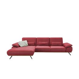 meinSofa Ecksofa Fiona ¦ rot ¦ Maße (cm): B: 322 H: 89 T: 187