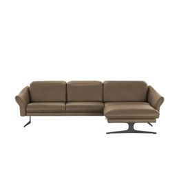 himolla Ecksofa aus Echtleder 1059 ¦ braun ¦ Maße (cm): B: 284 H: 83