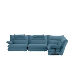 Smart Ecksofa Ellen ¦ türkis/petrol ¦ Maße (cm): B: 338 H: 89 T: 230