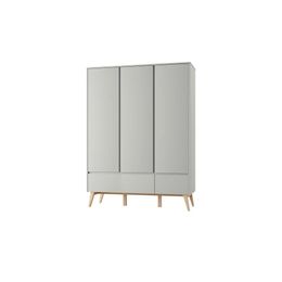 Höffner Kleiderschrank Swing ¦ grau ¦ Maße (cm): B: 152 H: 199,5 T: 52,5