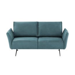 Koinor Ledersofa Vineto ¦ türkis/petrol ¦ Maße (cm): B: 176 H: 110 T