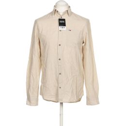 Tommy Jeans Herren Hemd, beige, Gr. 46