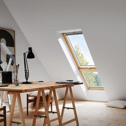 Velux Zusatzelement Dachschr&auml;ge GIL 3062 ENERGIE SCHALLSCHUTZ Holz klar lackiert, 78x92 cm (MK34)