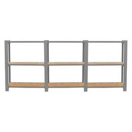 Simonrack Regal OFFICLICK 8425437127496 grau, braun 240,0 x 30,0 x 100,0 cm