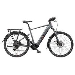 E-Bike Telefunken "SUV710" E-Bikes Gr. 50cm, 27,5 Zoll (69,85cm), grau Pedelec, Elektrofahrrad für Herren u. Damen, Trekkingrad