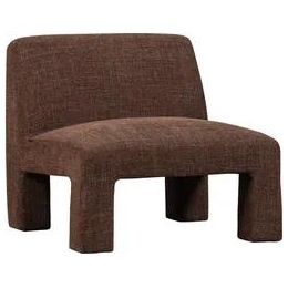 Sessel Woood "Lavid" Gr. B/H/T: 74cm x 73cm x 84cm, braun (kastanie) Einzelsessel Loungesessel H 73 cm x B 74 T 84