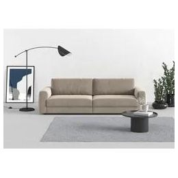 Big-Sofa Trendmanufaktur "Bourbon, Designsofa" Sofas Gr. B/H/T: 264cm x 84cm x 111cm, Breitcord, beige mit extra hohem Sitzkomfort, in trendigem Cord Bezug erhältlich