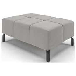 Hockerbank Inosign "Ancona New" Hocker Gr. B/H/T: 107cm x 43cm x 71cm, Easy care, grau (hellgrau) passend zum Ecksofa, auch in Easy care-Bezug + Cord