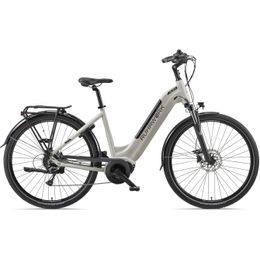 E-Bike Ruhrwerk "MC800" E-Bikes Gr. 50 cm, 28 Zoll (71,12 cm), grau (seidengrau) Pedelec, Elektrofahrrad für Damen u. Herren, Cityrad Bestseller